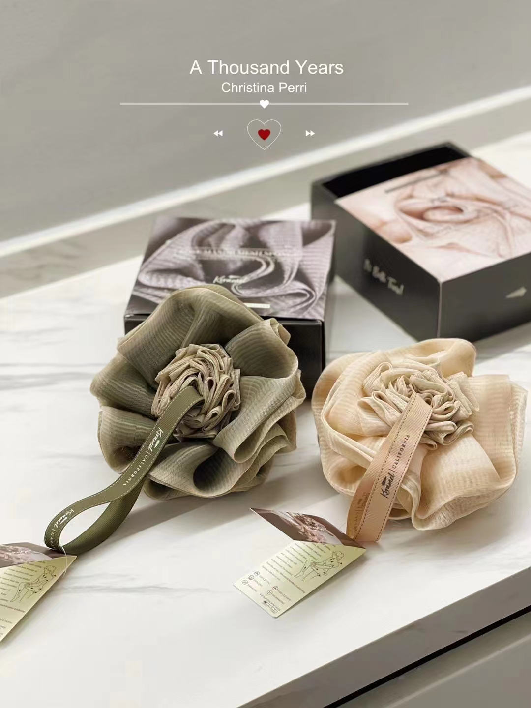 KRRAMEL BATH FLOWER SOFT MESH LACE FREE GIFT BOX – Miezora