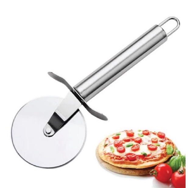 PLC Pizza Cutter Double Roller Pizza Knife Cutter Pastry Pasta Dough ...